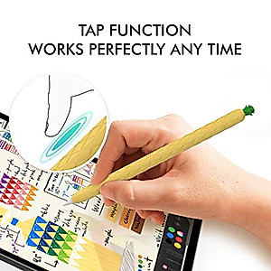 AhaStyle Cute Fruit Design Case Sleeve for Apple Pencil 2nd Gen, Silicone Soft Protective Cover Accessories Compatible with Apple Pencil 2nd Generation, iPad Pro 11 12.9 inch (Yellow)