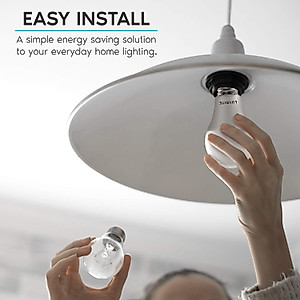 LUXRITE A19 LED Light Bulbs 100 Watt Equivalent Dimmable, 5000K Bright White, 1600 Lumens, Enclosed Fixture Rated, Standard LED Bulbs 15W, Energy Star, E26 Medium Base - Indoor and Outdoor (12 Pack)