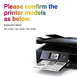 Uniwork Remanufactured 702XL 702 Ink Cartridge Replacement for Epson 702XL 702 XL T702XL T702 High Yield to use with Workforce Pro WF-3720 WF-3730 WF-3733 Printer tray (2 Black)