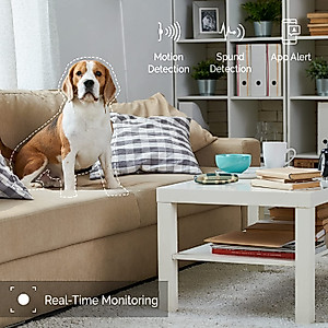 eco4life 2pack Smart IP Camera 1080P HD Resolution WiFi, Night Vision Motion Detection and Push Notification 2way Audio 24/7 Monitoring Security White Color Mini Size