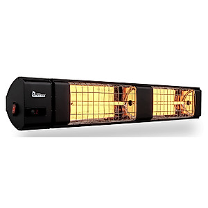 Dr. Infrared Heater 10,260 BTU Infrared Heater, Indoor and Outdoor Heater for Patio, Garage, Commercial & Residential, 3000W, 220-240V with Remote, Black