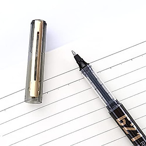 Comix Gel Pens, Black Ink, 0.7mm Medium Point, Rolling Ball Gel Pens,8 Count,Black Ink Smooth Writing for School Office Home