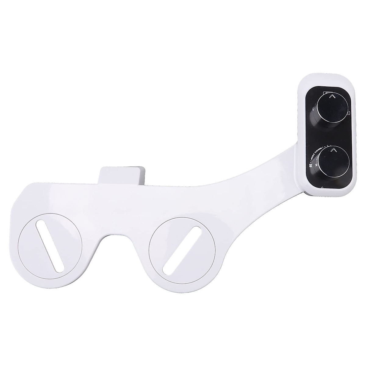 Universal Smart Toilet Bidet Dual Nozzle Design with Knob Switch, Self Cleaning Sprayer for Men, Women, Children, Elderly