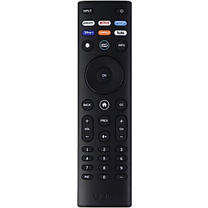 Vizio Remote Control (XRT140V3L) with Peacock/Netflix/Prime/Disney/Tubi Hotkeys