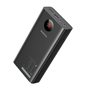 ROMOSS 30000mAh Power Bank PEA30, PD 30W USB C Two-Way Fast Charging Portable Charger External Battery Pack with 3 Outputs& 3 Inputs for iPhone14/13/12, Tablet, MacBook Air, Surface Pro7, and More