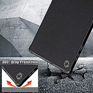 Case for Lenovo Tab M10 HD (2nd Gen)& Nook 10" HD Tablet,Standing Origami Protective Folio Cover for Lenovo Tab M10 HD Gen 2 [TB-X306F/TB-X306X],(Not for M10 HD) Black