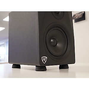 (8) Rockville ISOPAD Aluminum/Silicone Isolation Pad Feet For Speakers/Monitors