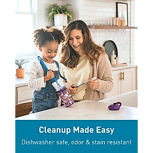 CamelBak eddy+ 14oz Kids Water Bottle with Tritan Renew – Straw Top, Leak-Proof When Closed, Rainbow Floral