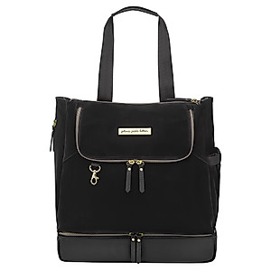 Petunia Pickle Bottom Pivot Backpack | Multiple Carrying Options (Backpack or Tote) | Insulated Pockets to Keep You Organized | Modern Silhouette with a Roomy Interior | Twilight Black