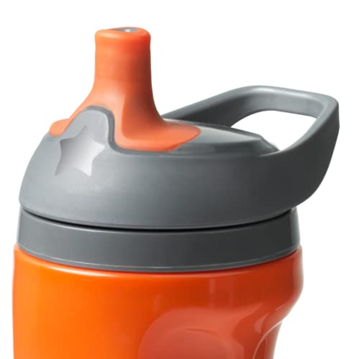 Tommee Tippee Insulated Sportee Water Bottle for Toddlers, Spill-Proof, Playful and Colorful Designs, Easy to Hold Handle, 9oz, 12m+, Pack of 2, Blue and Orange