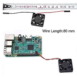 for Raspberry Pi Fan, 10Pcs for Raspberry Pi CPU Cooling Fan Heatsink Cooler Radiator Connector Separating One-to-Two Interface 3.3V 5V for Raspberry Pi4 Pi3 B+, Pi 3, Pi 2, Pi 1 B+