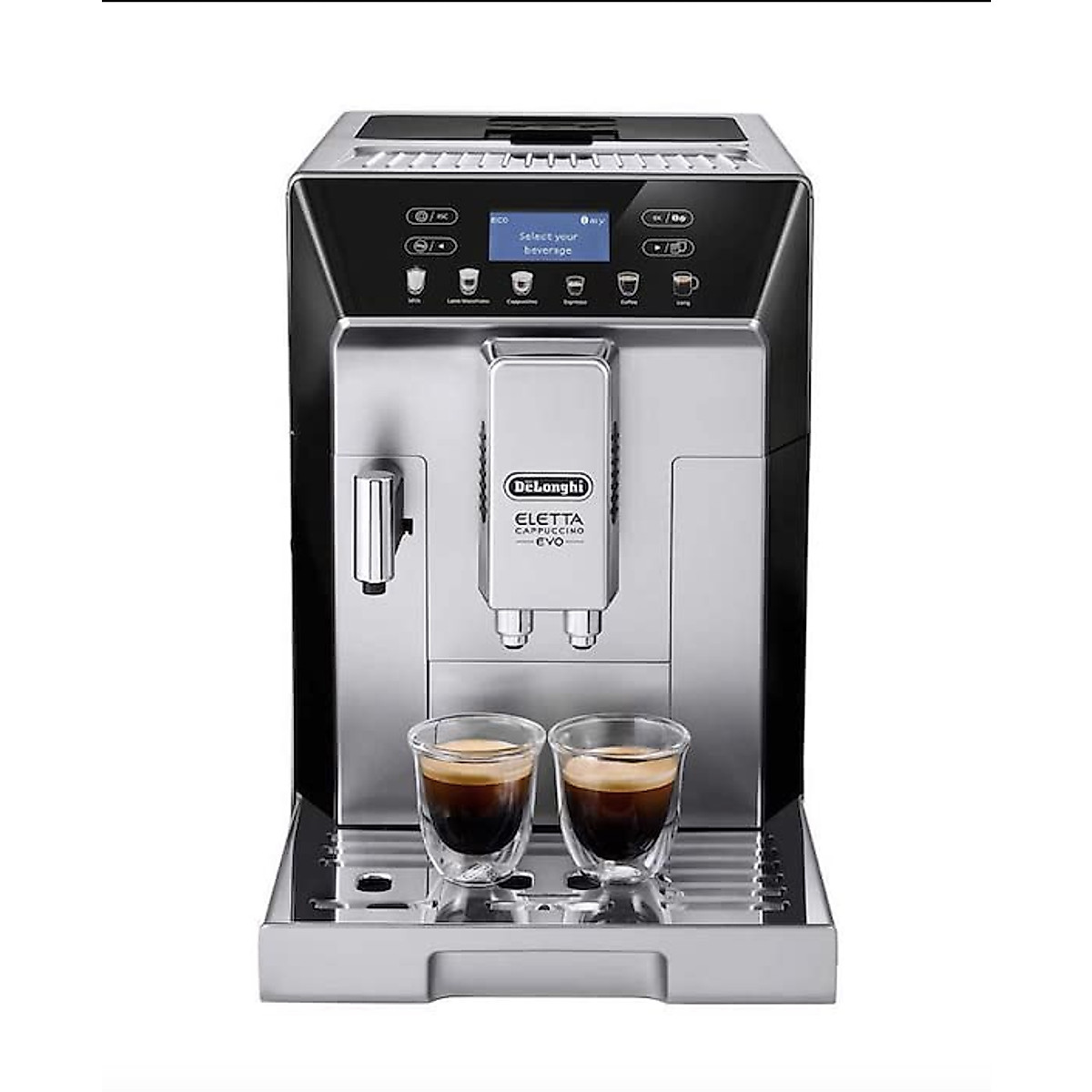 Delonghi ECAM46860S Eletta Evo Fully Automatic Espresso Cappuccino Coffee Maker with One Touch LatteCrema System