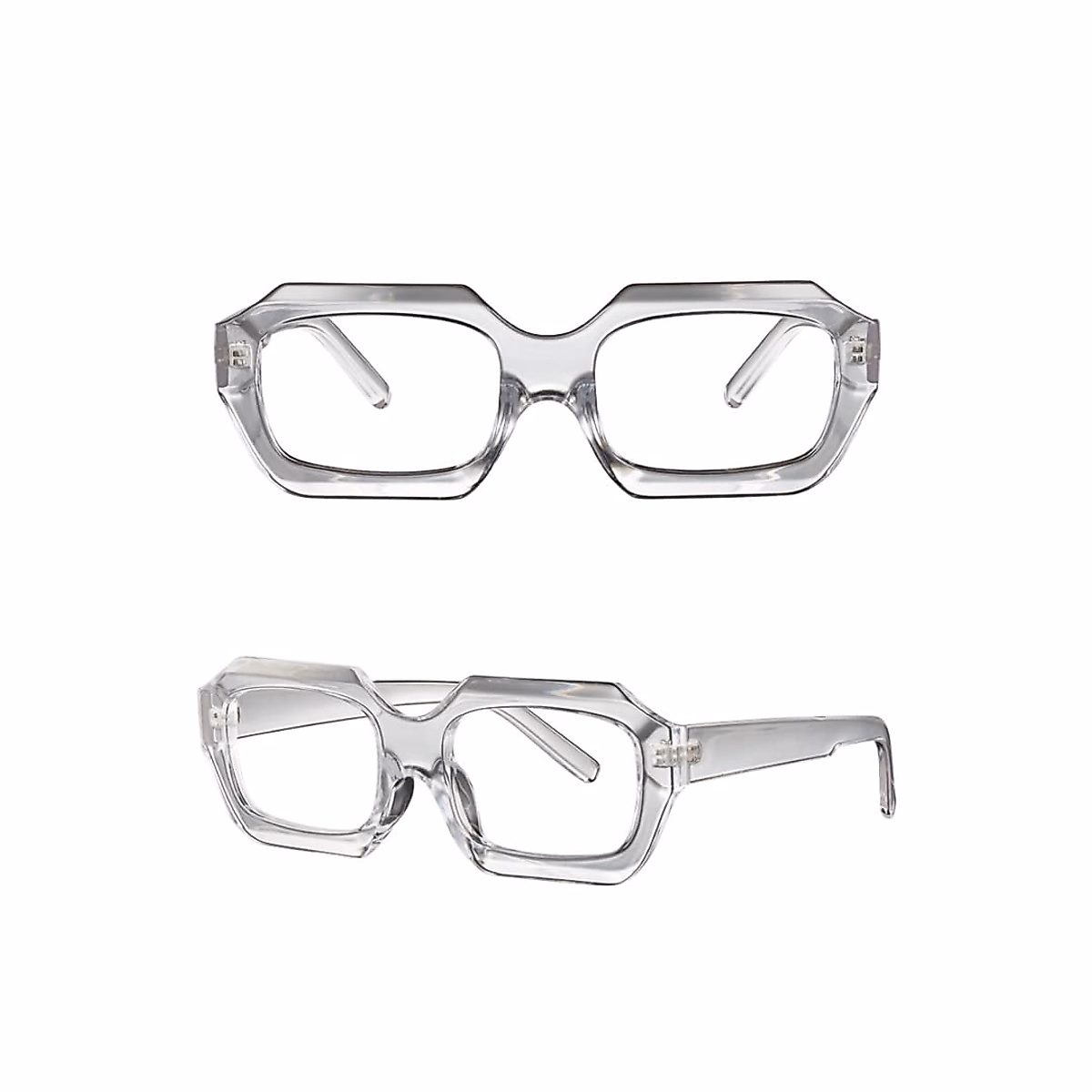 If You Dare.. Chandler Clear Rectangular Fashion Glasses