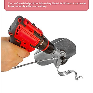 Sheet Metal Cutter Metal Cutter for Drill/Sheet Metal Cutter Drill Attachment Enhanced Model - Specially Reinforced for Cutting Flat Iron, Steel,Copper, Aluminum Sheets 20 Gauge thick and Below