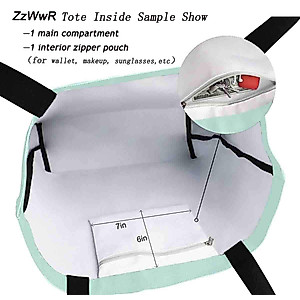 ZzWwR Chic Underwater Sea Turtle Seaweed Print Extra Large Canvas Beach Travel Reusable Grocery Shopping Tote Bag Portable Storage HandBag,Turquoise