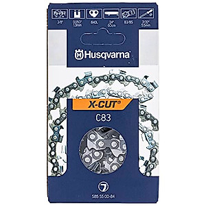 Husqvarna 585550084 24" C83 X-Cut 24" Chain 3/8" .050" 84 DL 3 Pack