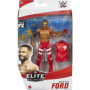 WWE Montez Ford Elite Collection Series 81 Action Figure 6 in Posable Collectible Gift Fans Ages 8 Years Old and Up​