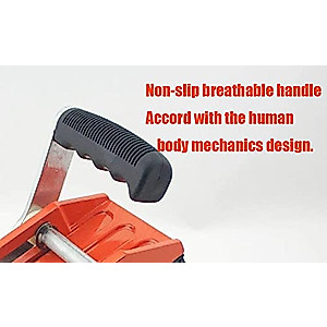 E-Found 2PCS Doubld Handed Carrying Clamps,2.36 inch Granite Stone Panel Carriers Lifing Tools for Granite Stone Quartz Worktops Slabs Marble with Rubber-lined 770lbs Moving Glass Clamp