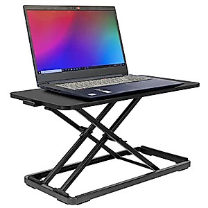 Mount-It! Standing Keyboard Tray, Adjustable Height Keyboard Riser for Desktop, Ergonomic Sit Stand Key Board and Mouse Platform, Ergonomic Lifter for Keyboard and Laptops 23.6 x 11.8 Inch