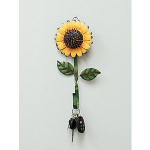 New Metal Rustic Sunflower Home Hook Great Home & Kitchen Keys, Towel, Coats, Accessories Hooks Decor,Sunflower Wall Mounted Key Holders