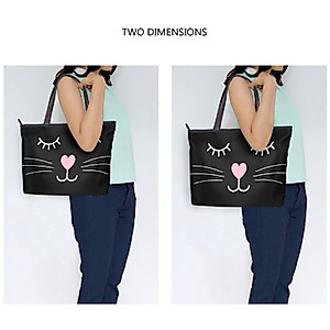 Women's Shoulder Tote Bag Purse Handbag with Pocket Polyester Printed Beach Bag