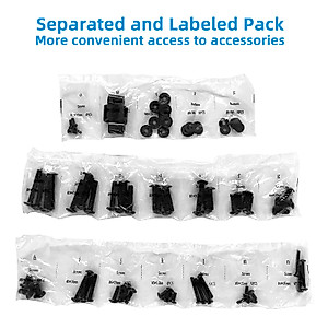 HOME VISION TV Mount Screws - Complete with M4, M5, M6, and M8 TV Mounting Hardware Kit Set, Washers, and Spacers Included Fit Most TVs up to 100 inch