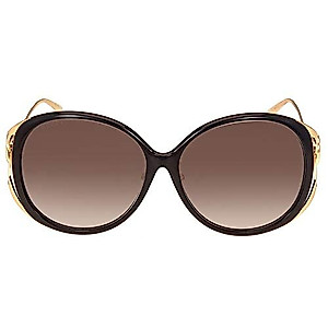 Gucci GG 0226 SK- 001 BLACK / GREY GOLD Sunglasses