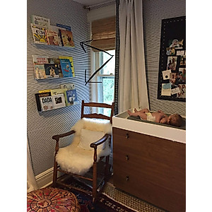 NIUBEE Acrylic Invisible Floating Bookshelf 24 inch,Kids Clear Wall Bookshelves Display Book Shelf,50% Thicker with Screwdriver