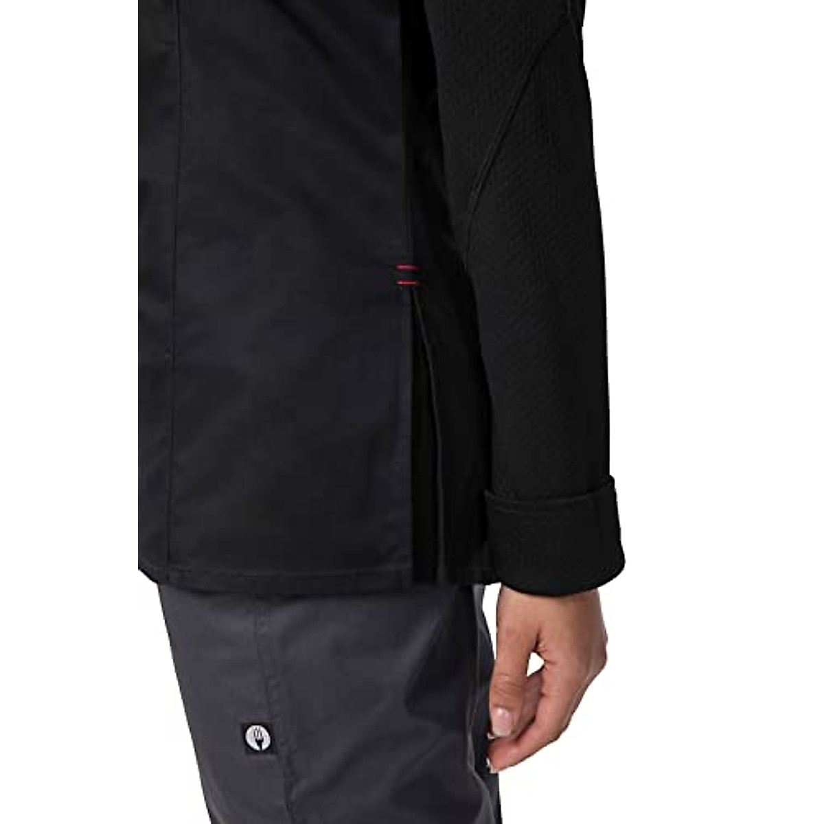 Chef Works Women's Nepal Chef Coat, Black, XX-Large
