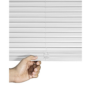 CHICOLOGY Blinds for Windows , Mini Blinds , Window Blinds , Door Blinds , Blinds & Shades , Camper Blinds , Mini Blinds for Windows , Horizontal Window Blinds , Gloss White , 47"W X 36"H