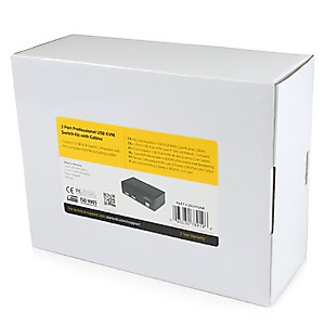 StarTech.com 2 Port VGA USB KVM Switch - VGA KVM Switch - 1920x1440 - USB 2.0 - KVM Video Switch , TAA (SV231USB)