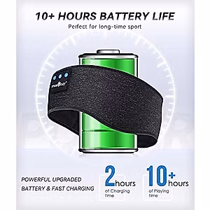 MUSICOZY Sleep Headphones Bluetooth 5.2 Headband, Sports Wireless Earphones Music Sleeping Headphones Mask Earbuds with HD Stereo Speaker for Women Men Teens Workout Running Cool Gadgets Unique Gifts