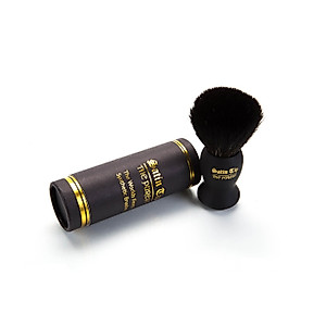 Satin Tip – The Purest, Shave Brush (Synthetic, Black, Soft Touch, Case)