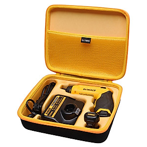 LTGEM Case Compatible with DEWALT DCF680N2 8V MAX Cordless Screwdriver, Batteries and Charger, Case Only