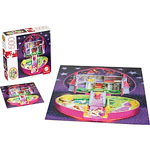 Mattel Games Polly Pocket Mattel Jigsaw Puzzle with 500 Interlocking Pieces & Mini-Poster, Image of Micro Doll Playset, For Collectors & Kids Ages 8 Years Old & Up