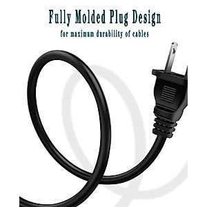 AC Power Cord Compatible Xbox One S, Xbox One X, Xbox Series X/S, Sony PS3 Slim / PS4 / PS5 Game Console Replacement Power Supply Cord Cable