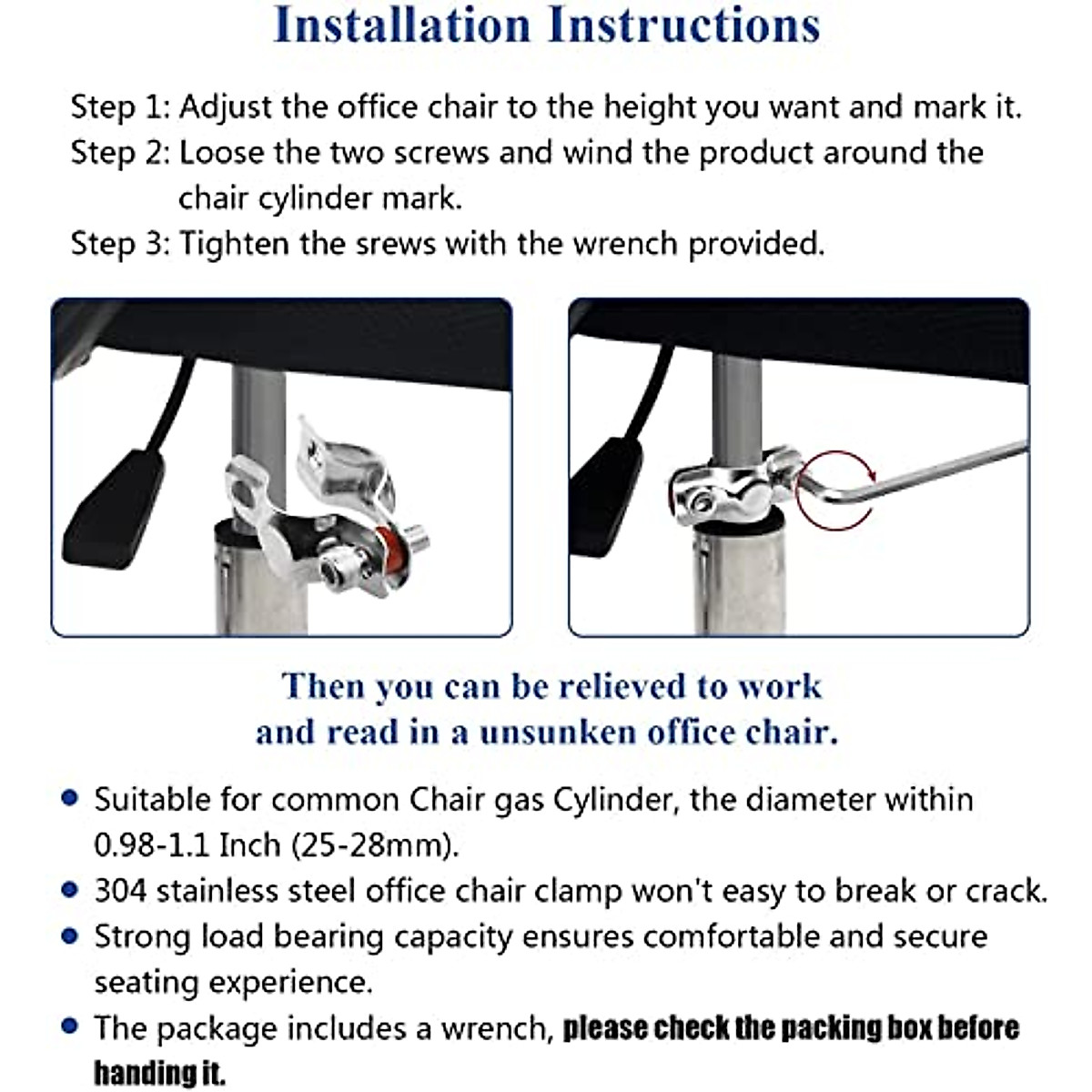 Fix Sinking Office Chair Easily - Stop Sinking Repair Kit