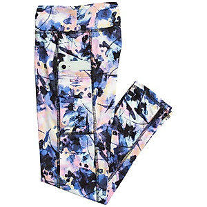 RBX Girls' Active Pants Set - 3 Piece Long Sleeve Graphic T-Shirt, Printed Tank Top, and Leggings for Girls (Sizes: 7-16), Size 10-12, Minty Green