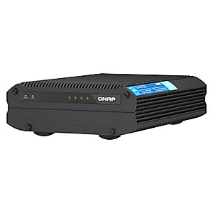 QNAP TS-i410X-8G-US 4 Bay High-Speed fanless Industrial NAS with dual-10GBe, Intel Atom CPU, 8GB DDR4 Memory and 2.5GbE (2.5G/1G/100M) Network Connectivity (Diskless)