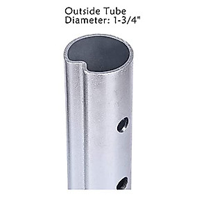 RUNIGOO Trailer Jack Drop Leg Stand Foot Pad Base Insert Camper Fit Inner Diameter 2" Jacks W/Pin