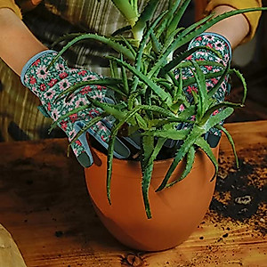 OIZEN Gardening Gloves for Women, Garden Gloves with Touch Screen, Light Duty Working Gloves, Gardening Gifts for Women, Size Small