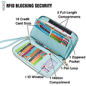 Purse Women Handbag Wallet Shoulder Bags Tote shoulder Hobo 3pcs Purse Set IceBlue