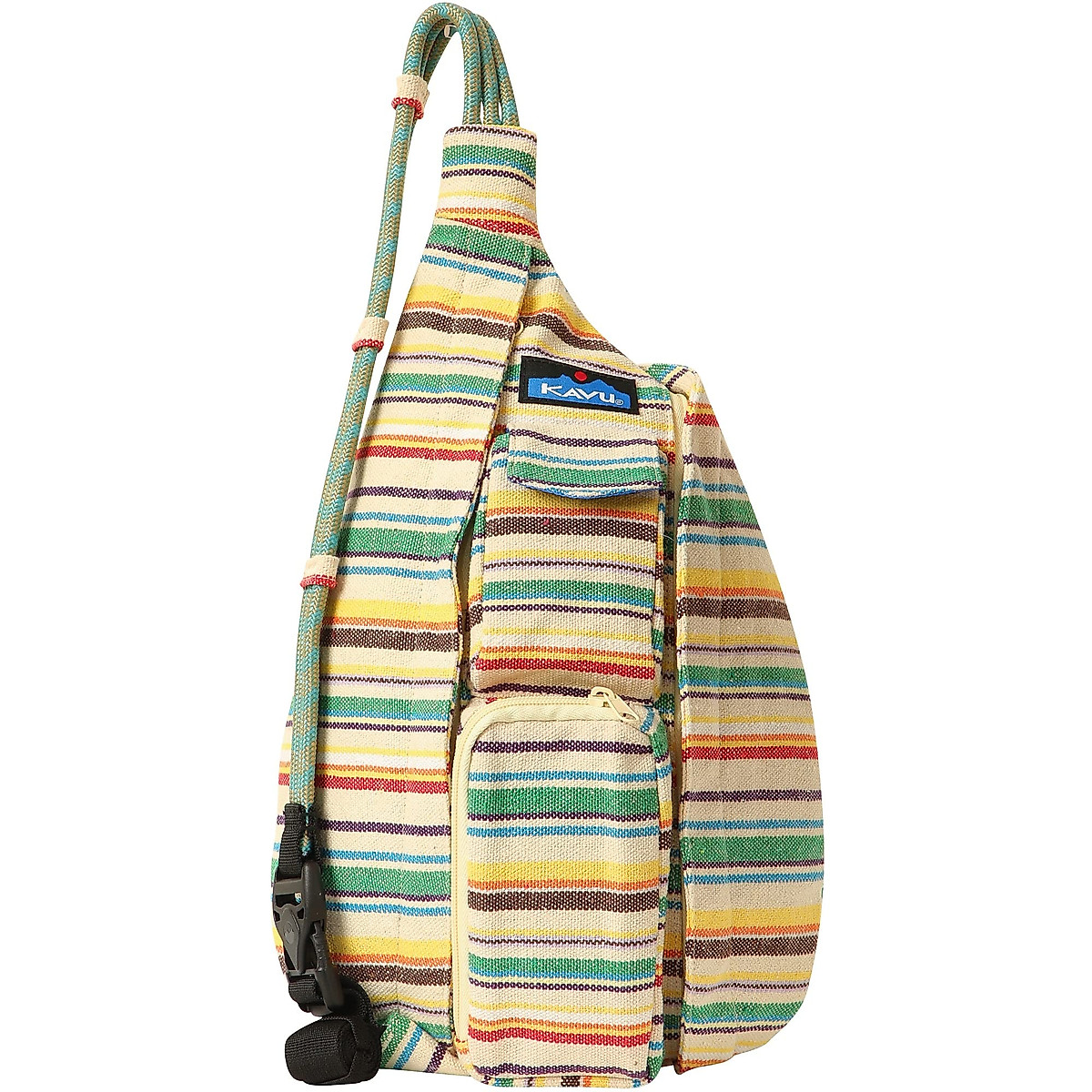 KAVU Mini Interwoven Rope Bag Sling Pack - Aloha Stripe
