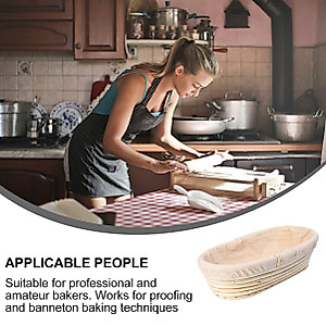 DOITOOL Oval Bread Proofing Baskets for Sourdough Bread, Sourdough Proofing Basket Set for Bread Making for Beginners or Professional Bakers
