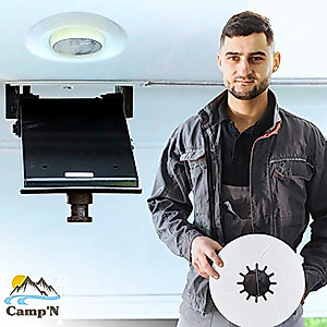 Camp'N Fifth Wheel Hitch Lube Plate - 10" Ultra Low Friction Lube Disc (White)