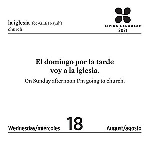 Living Language: Spanish 2021 Day-to-Day Calendar
