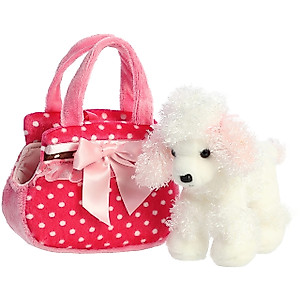 Aurora® Fashionable Fancy Pals™ Fancy Pink Polka Dot™ Stuffed Animal - On-The-go Companions - Stylish Accessories - 8 Inches