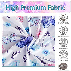 Baby Car Seat Covers Canopy Cover, Stretchy Car Seat Covers for Babies, Soft Jersey Nursing Breastfeeding Cover, Multi-use Cover Infant Carseat Canopy, Baby Boys & Girls Shower Gifts (Butterfly)