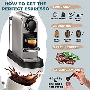 SEAL POD Reusable Nespresso Capsules - Stainless Steel Refillable Pods for Nespresso Machines (5 Pods, 120 Lids)