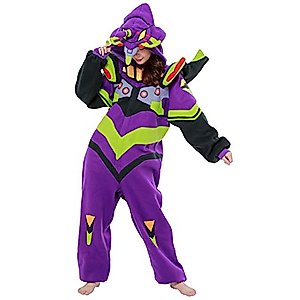 SAZAC Kigurumi - Evangelion Unit-01 - Eva-01 - Onesie Jumpsuit Halloween Costume - Adult